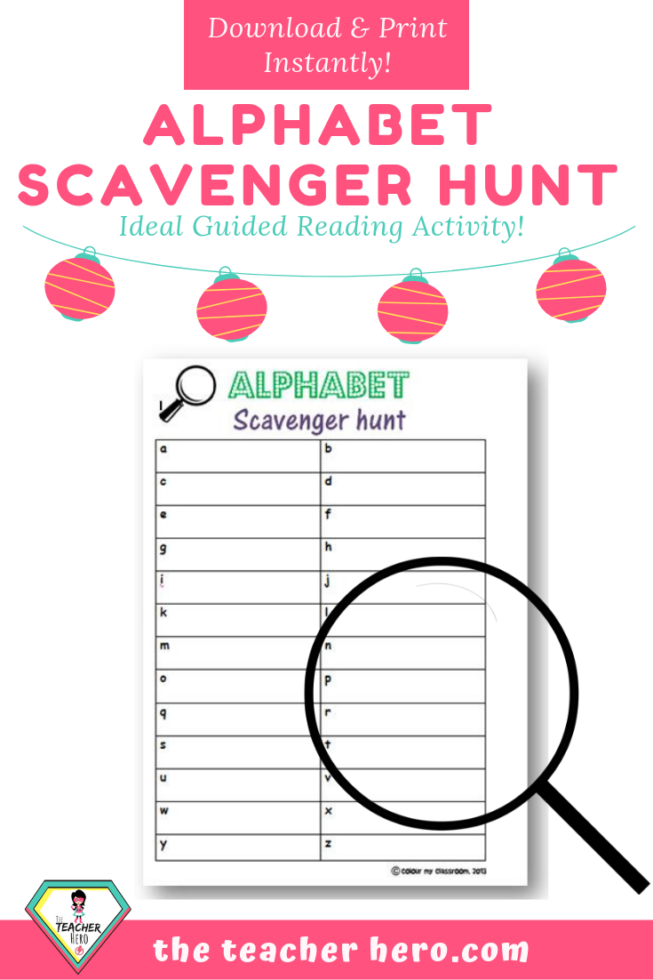 ABC Scavenger Hunt - The Teacher Hero