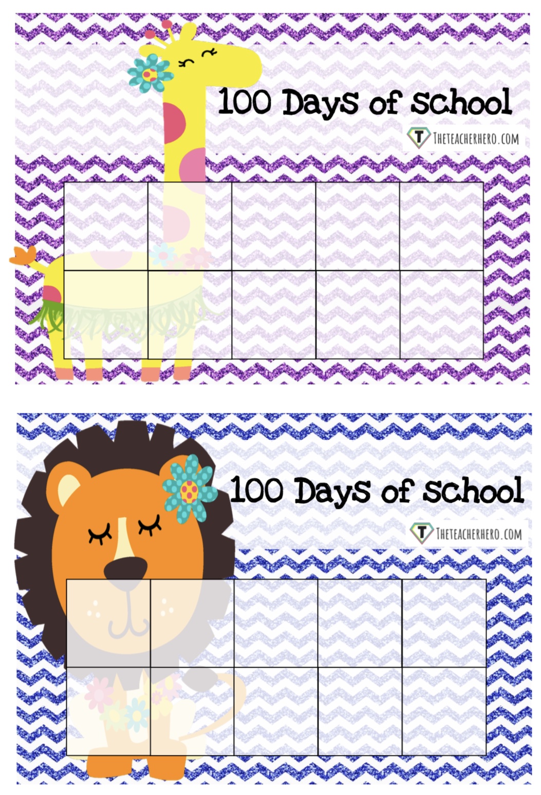 Tropical Jungle 100 Days of School Display