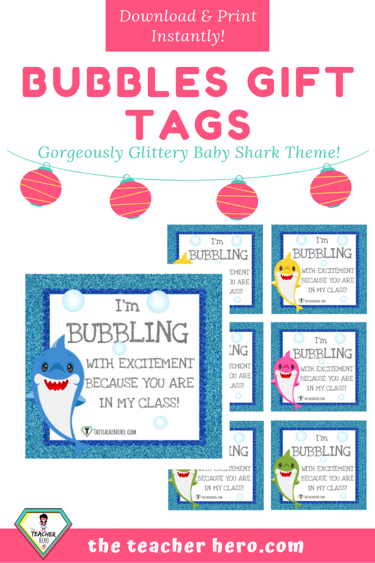 Baby Shark Bubbles Cards - The Teacher Hero
