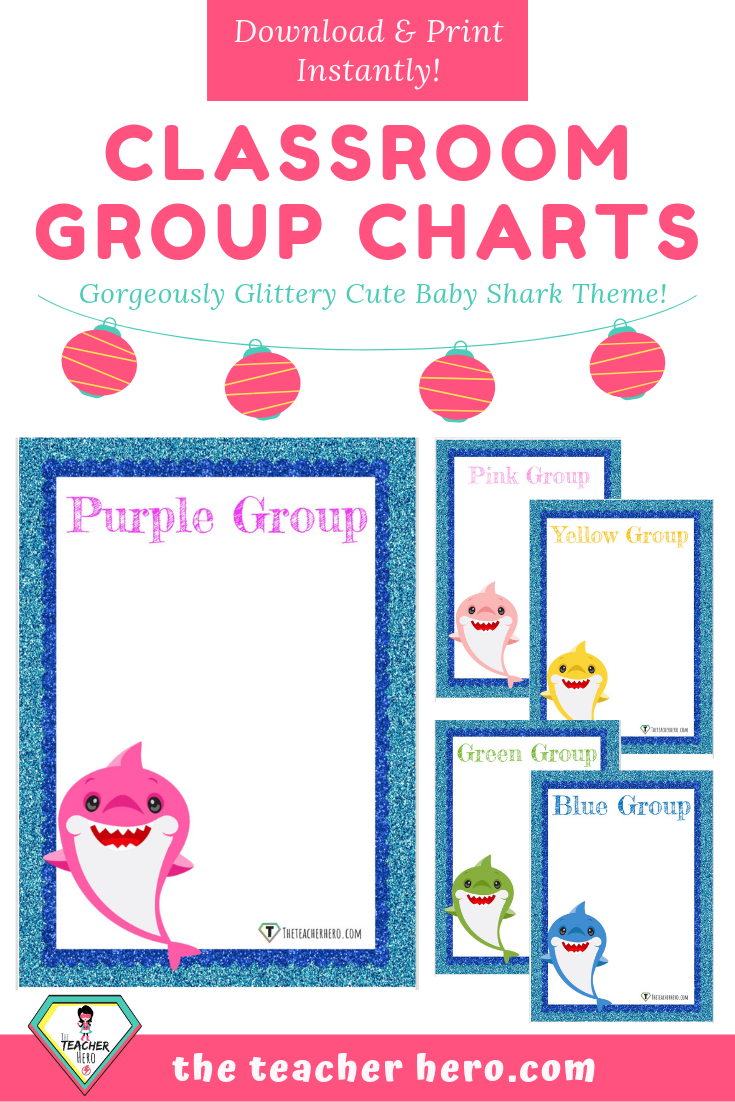 Baby Shark Groups - The Teacher Hero