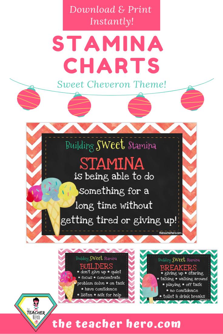 Stamina Charts - The Teacher Hero
