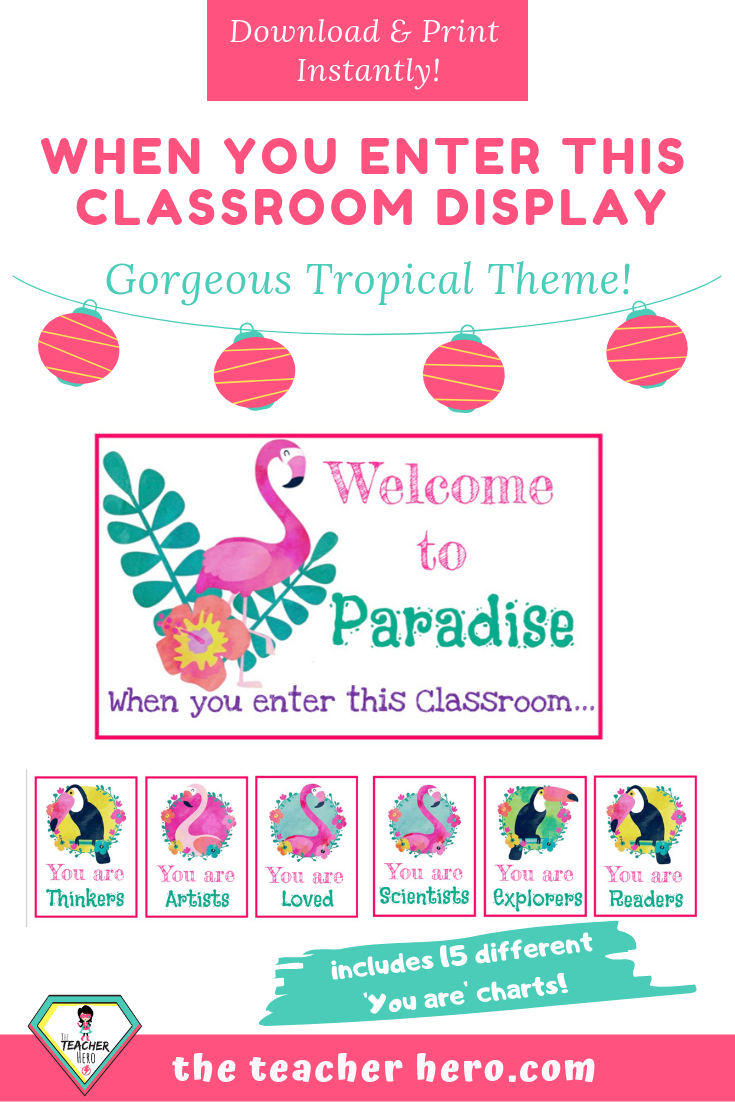 Tropical In This Classroom You Are...Display
