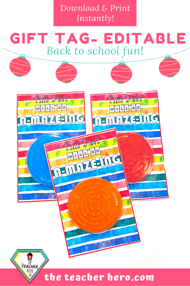Welcome Gift From The Teacher- Editable - The Teacher Hero