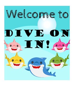 Baby Shark Door Display - The Teacher Hero