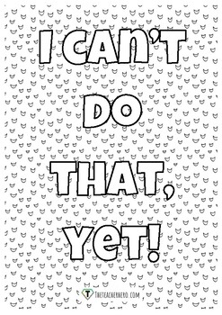 Growth Mindset Mindful Colouring Pages- 9 pages