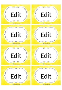 Sight Word Flash Cards - Editable