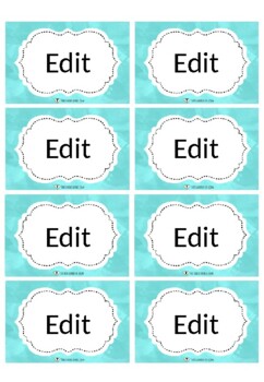 Sight Word Flash Cards - Editable