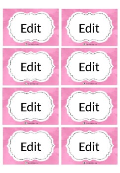 Sight Word Flash Cards - Editable