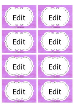 Sight Word Flash Cards - Editable