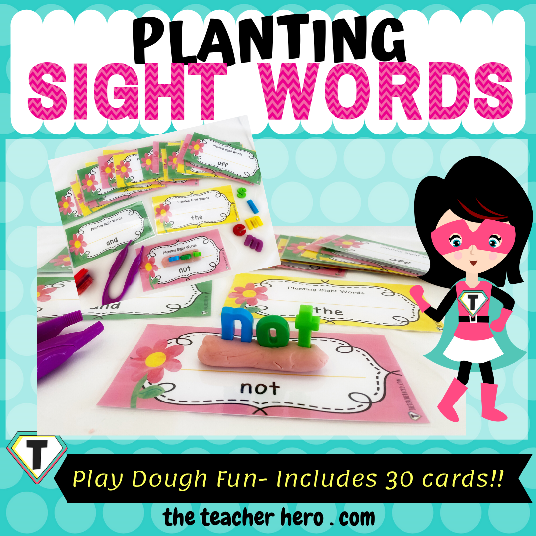 Sight Word Fun- Planting Sight Words! - The Teacher Hero