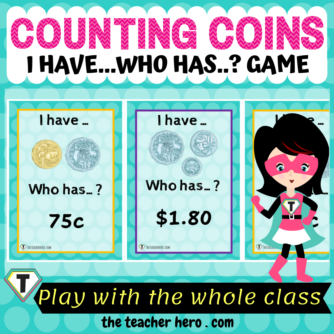 Money Game: I have... who has...? Coins Version