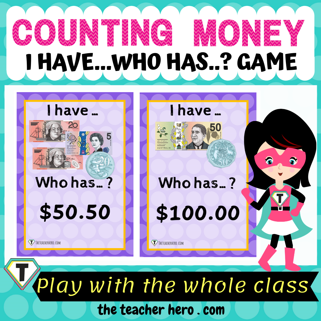 Australian Money Game: Notes and Coins - The Teacher Hero