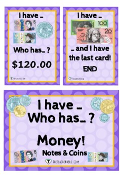 Australian Money Game: Notes and Coins - The Teacher Hero