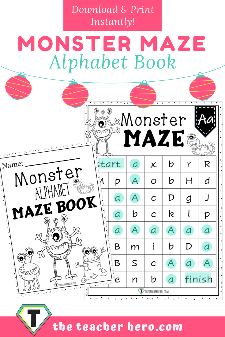 Alphabet Maze Booklet - The Teacher Hero