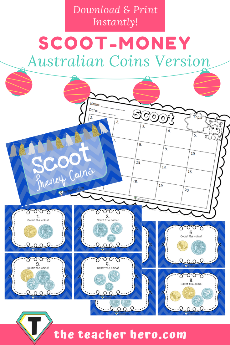 Australian Coins Scoot Game - The Teacher Hero