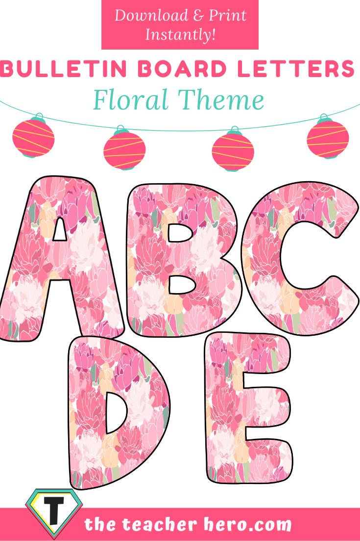 A-Z Bulletin Board letters
