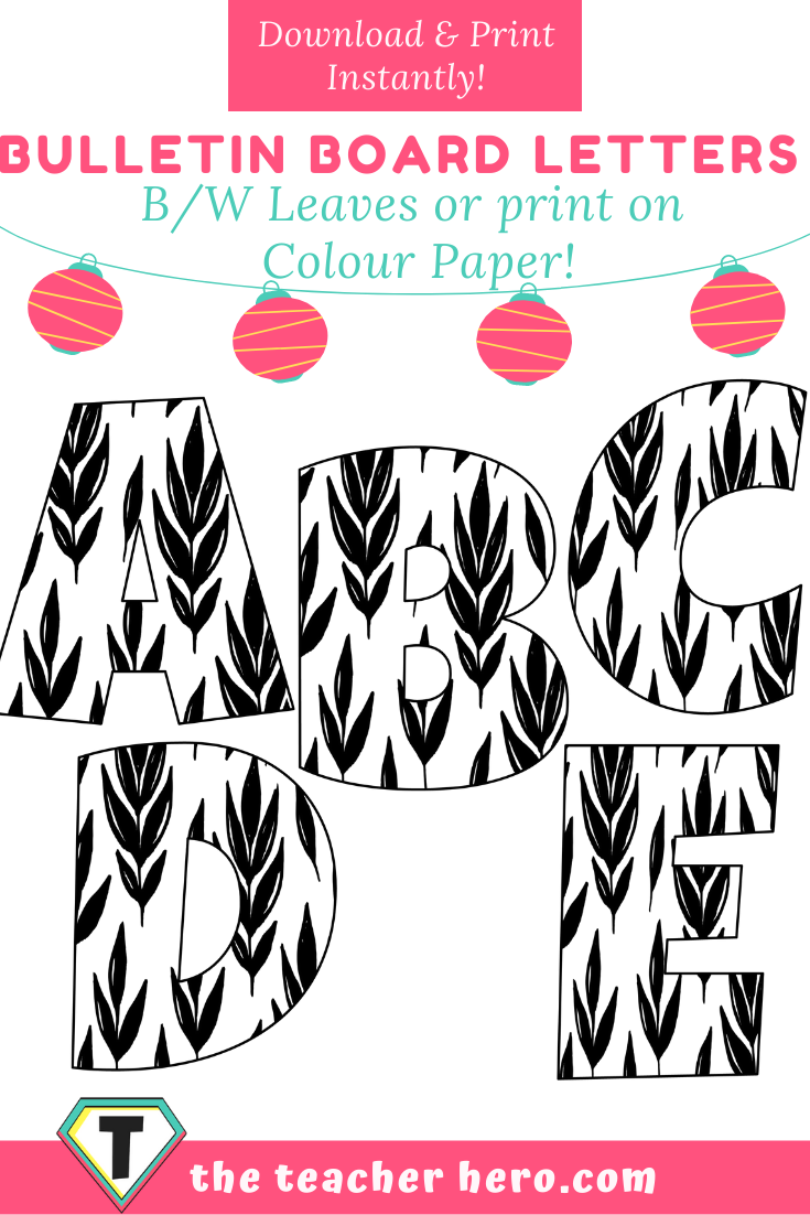 Tropical Bulletin Board Letters
