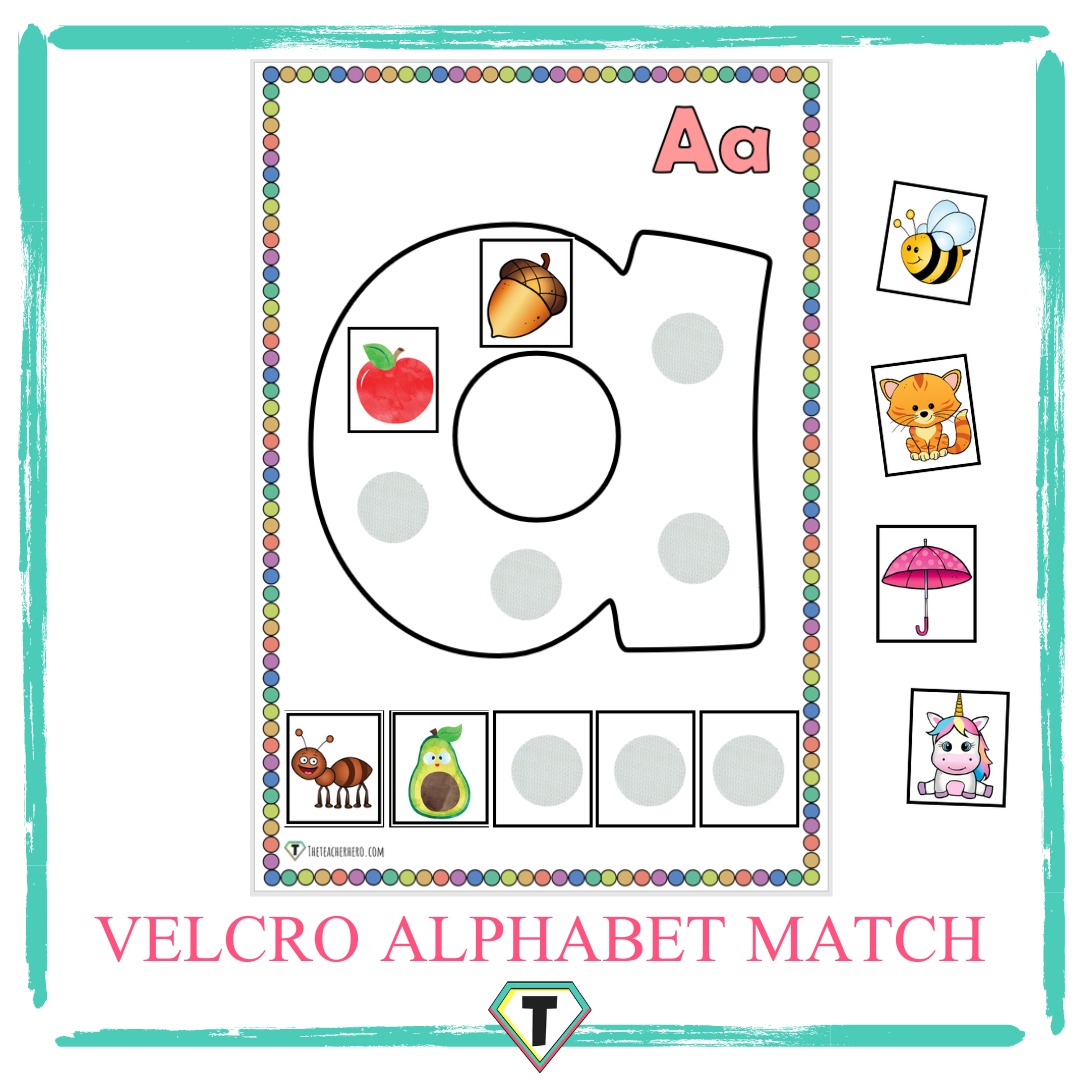 Alphabet Match Activity- Lower Case - The Teacher Hero