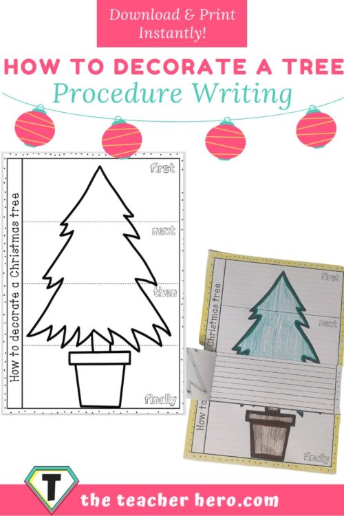 Christmas Procedure Writing- Tree - The Teacher Hero
