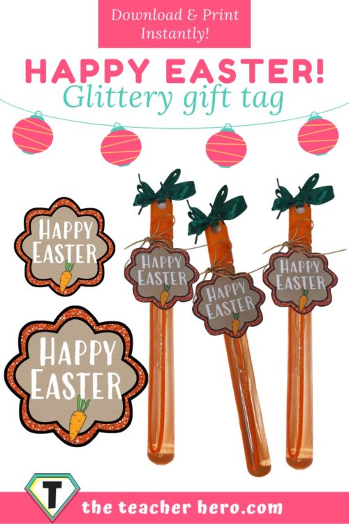 Happy Easter Gift Tags - The Teacher Hero