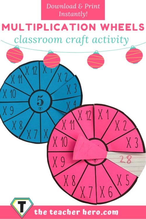 Multiplication Wheels - The Teacher Hero