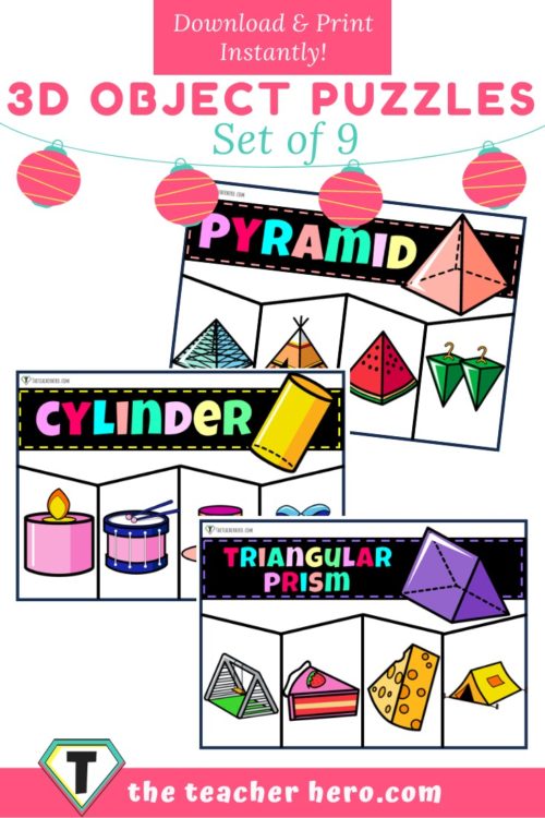 3D Object Puzzles - The Teacher Hero