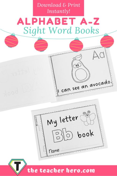Alphabet Sight Word Books - The Teacher Hero