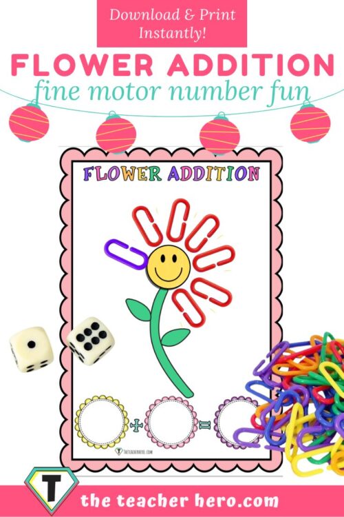 Addition Flowers - The Teacher Hero